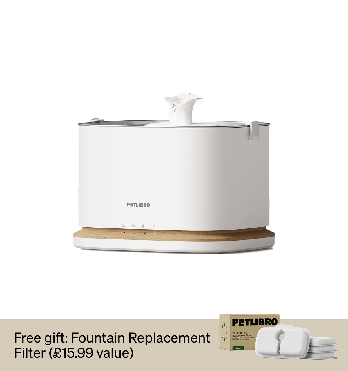 PETLIBRO Dockstream Battery-Operated Water Fountain